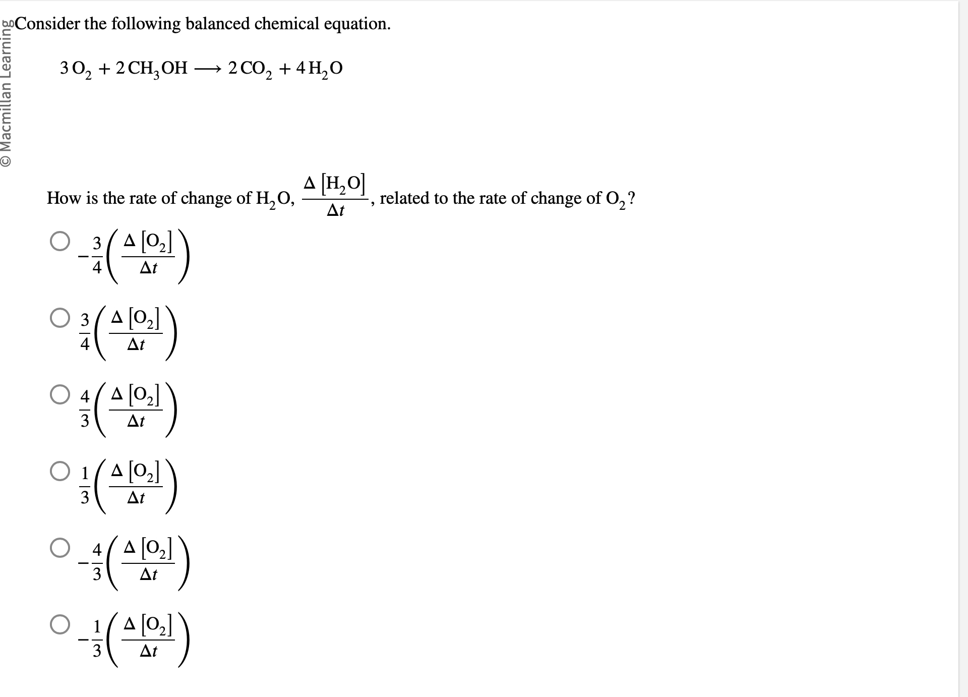 Solved ?00 ﻿Consider the following balanced chemical | Chegg.com