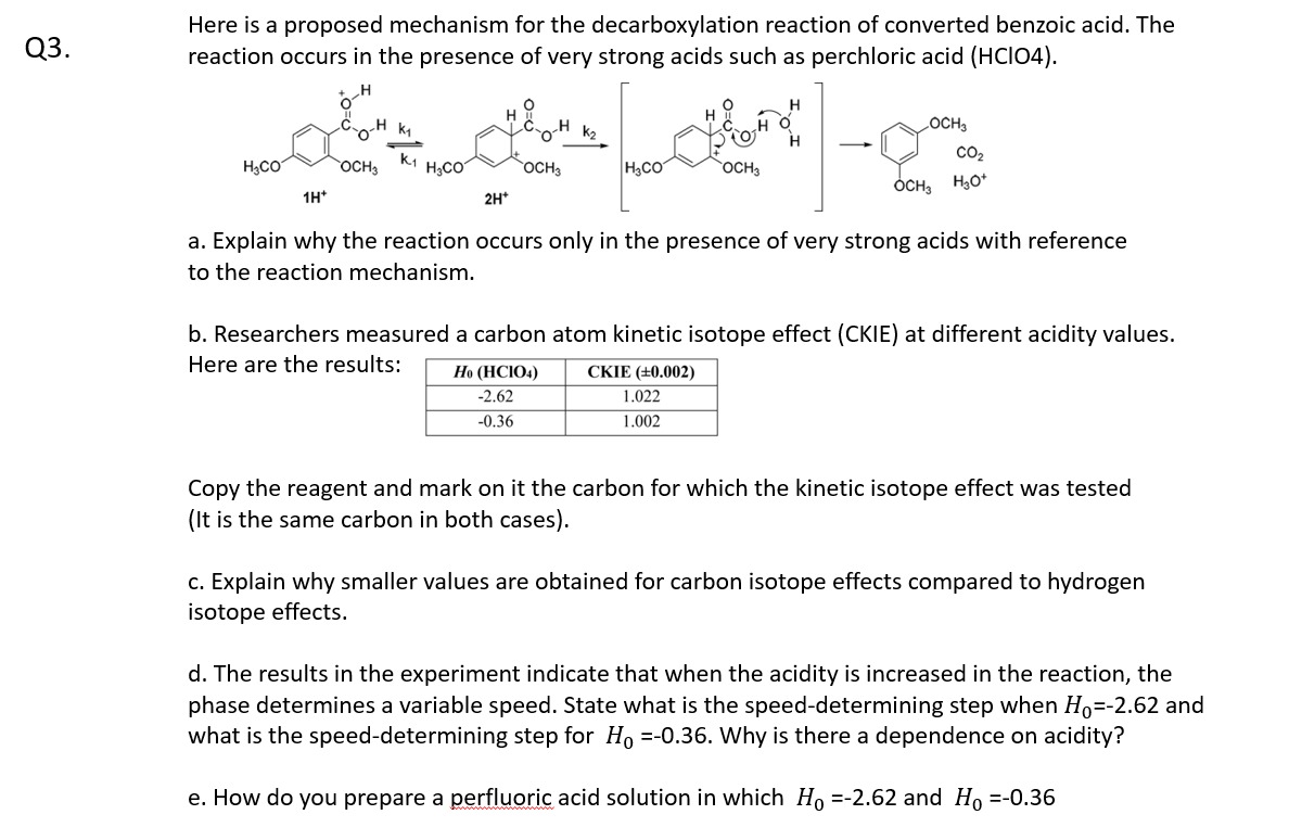 Solved Here is a proposed mechanism for the decarboxylation | Chegg.com