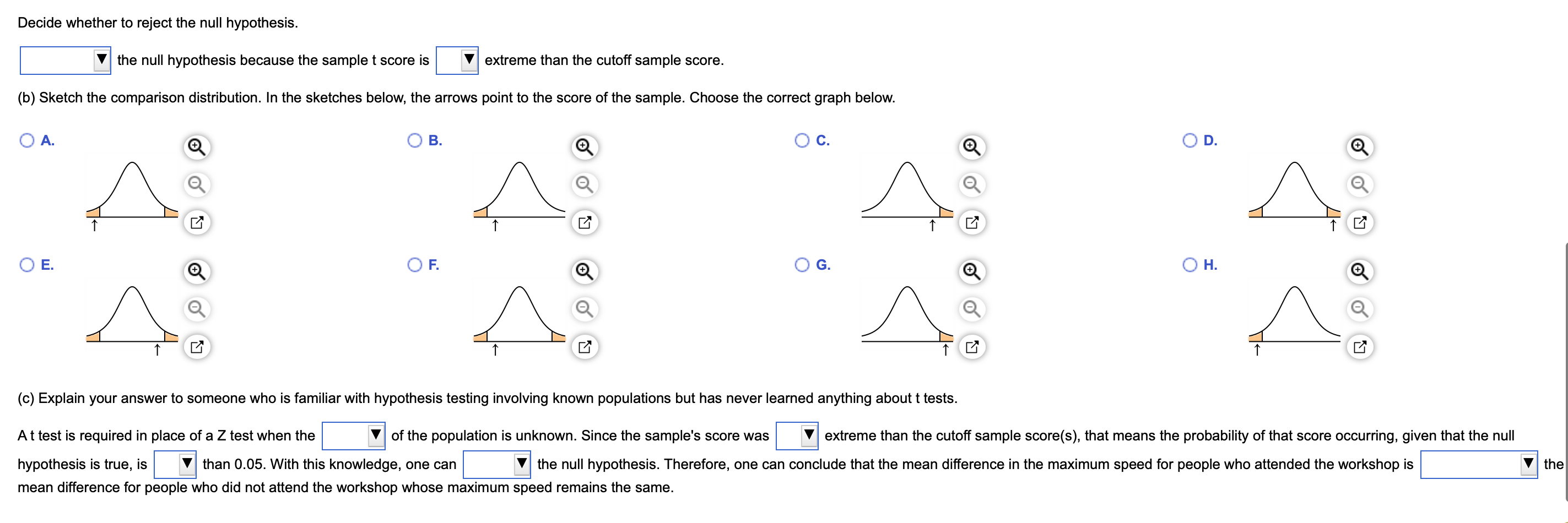 Solved Cutoff Scores for the t Distribution | Chegg.com