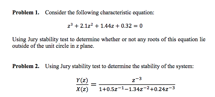 Solved Problem 1. Consider the following characteristic | Chegg.com