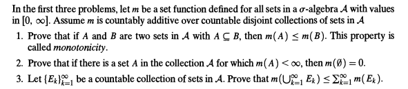 Solved In ﻿the first three problems, let m be ﻿a set | Chegg.com