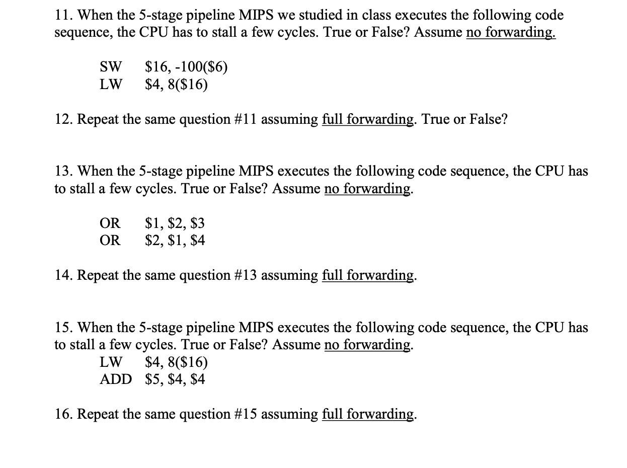 Solved The instruction “sw $1, 120($2)” is being executed in | Chegg.com