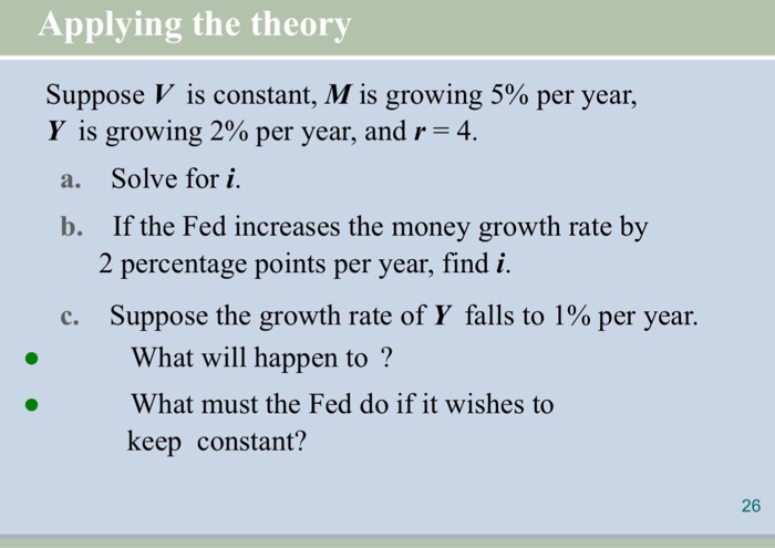 Solved Applying the theory Suppose V is constant, M is | Chegg.com