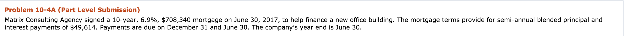 Solved Problem 10-4A (Part Level Submission) Matrix | Chegg.com