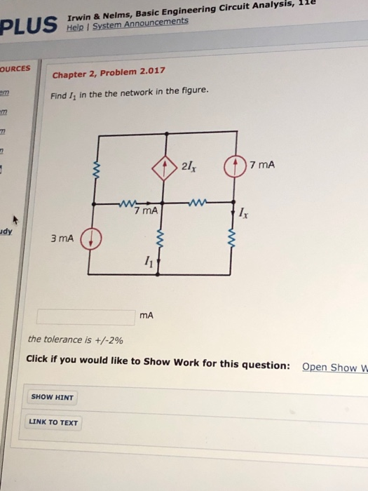 Solved Irwin & Nelms, Basic Engineering Circuit Analysis, | Chegg.com