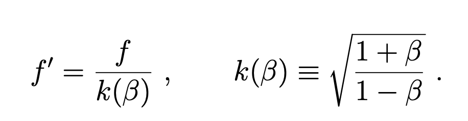 Solved Use the special Lorentz transformations to derive the | Chegg.com