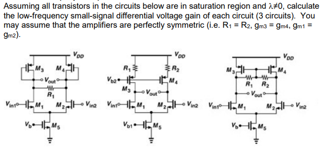 Solved Assuming All Transistors In The Circuits Below Are In