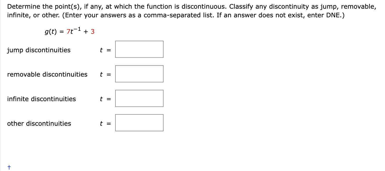 Solved Determine the point(s), if any, at which the function | Chegg.com