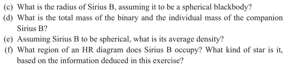 Solved In the Sirius binary system, which has a parallax of | Chegg.com