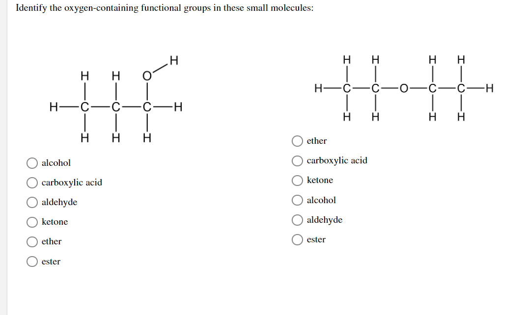 Solved Identify the oxygen-containing functional groups in | Chegg.com