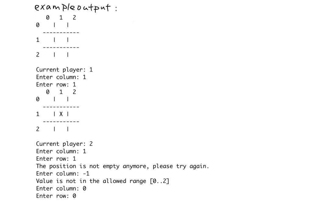 Solved In this task you program the game Tic Tac Toe (= | Chegg.com