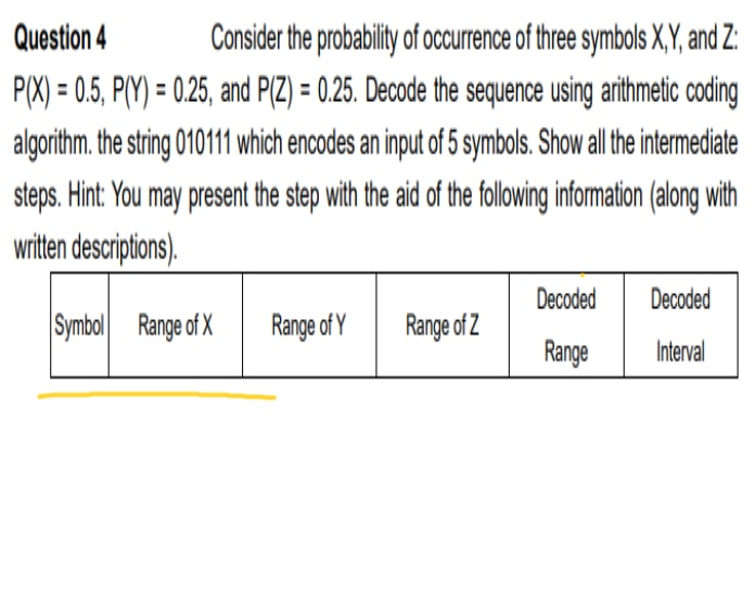 Solved Question 4 Consider the probability of occurrence of | Chegg.com