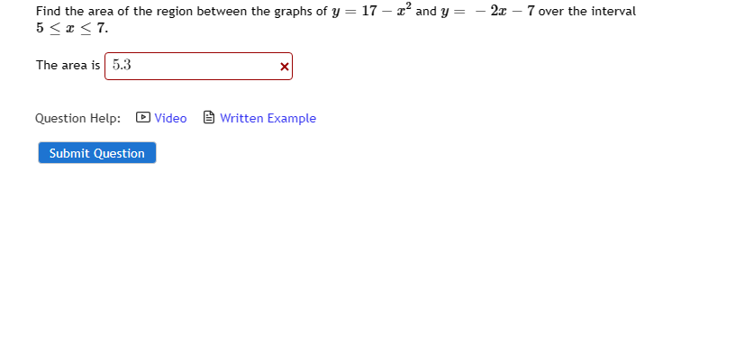 Solved How do I solve this question? Find the area of the | Chegg.com