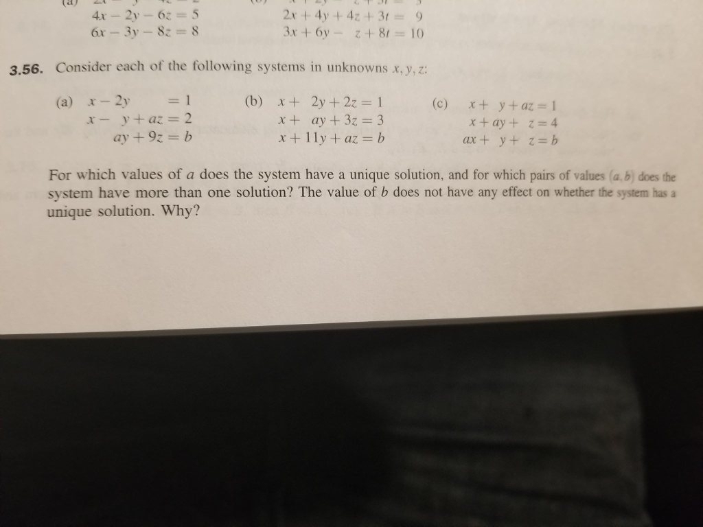 Solved 4x - 2y - 625 6x - 3y - 8z = 8 2x + 4y + 4z + 31 = 9 | Chegg.com