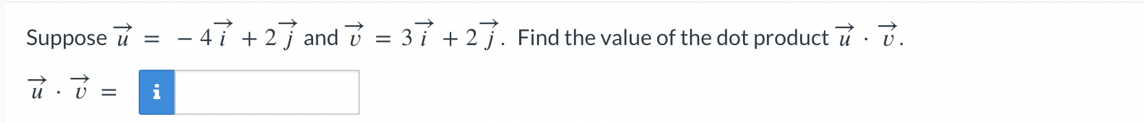 Solved Suppose vec(u)=-4vec(i)+2vec(j) ﻿and | Chegg.com