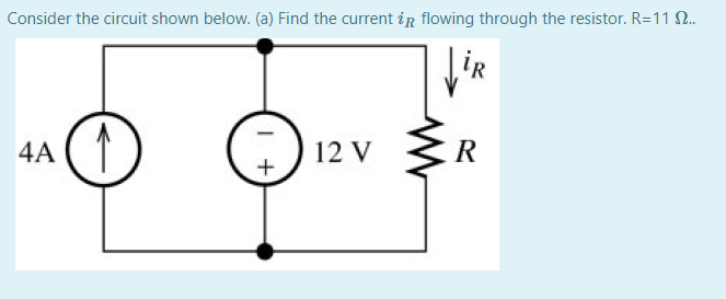 Solved Please calculate the current iR flowing through | Chegg.com