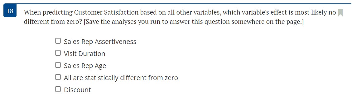 Solved ςWhen predicting Customer Satisfaction based on all | Chegg.com