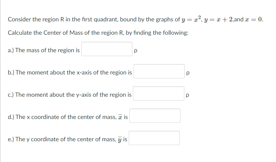 Solved Consider the region R in the first quadrant, bound by | Chegg.com