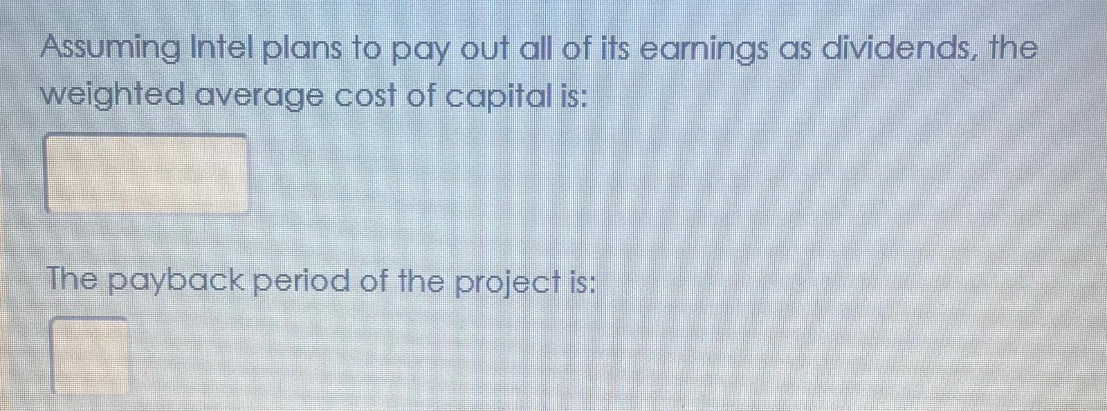 Intel has determined its optimal capital structure, | Chegg.com