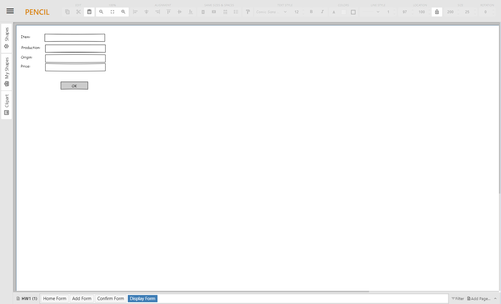 Solved The document is a wireframe for a Web application | Chegg.com