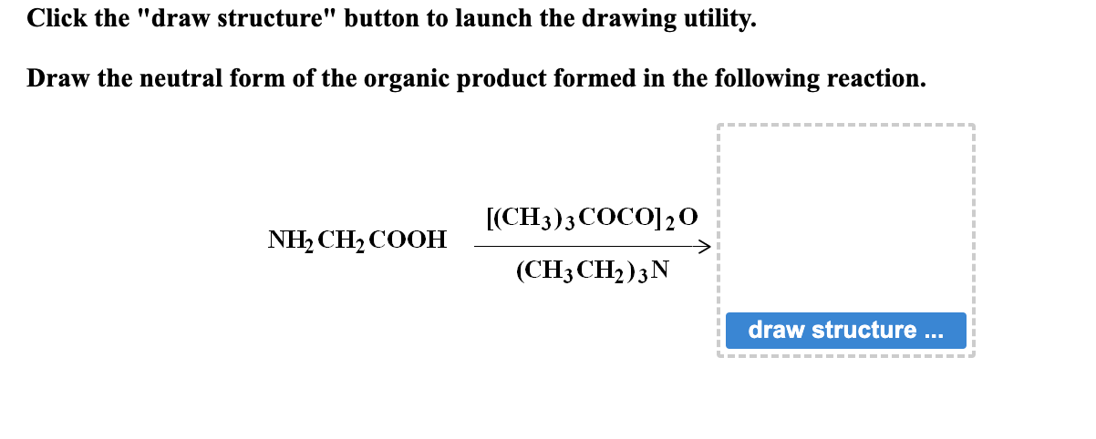 Solved Click the "draw structure" button to launch the | Chegg.com