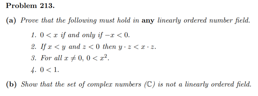 Solved Problem 213. (a) Prove that the following must hold | Chegg.com
