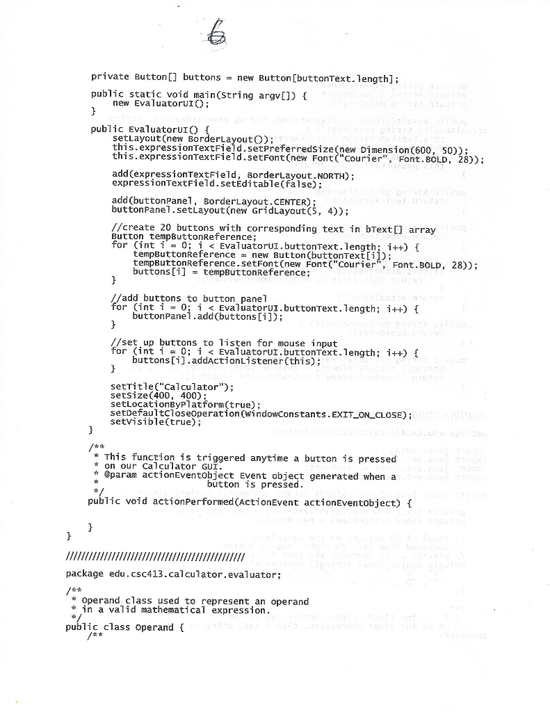 Expression Evaluator and Calculator GUI package | Chegg.com