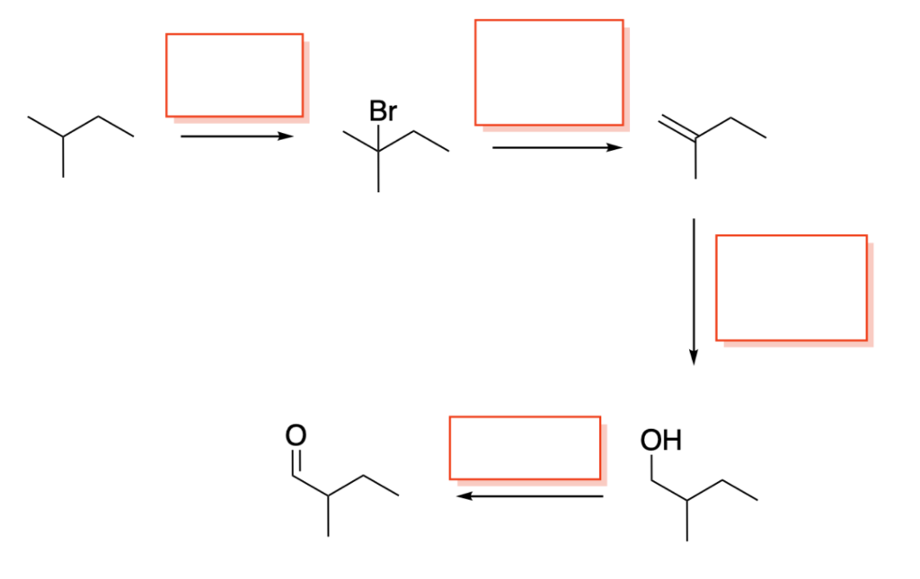 Solved Using the attached image below, fill in the reagents | Chegg.com