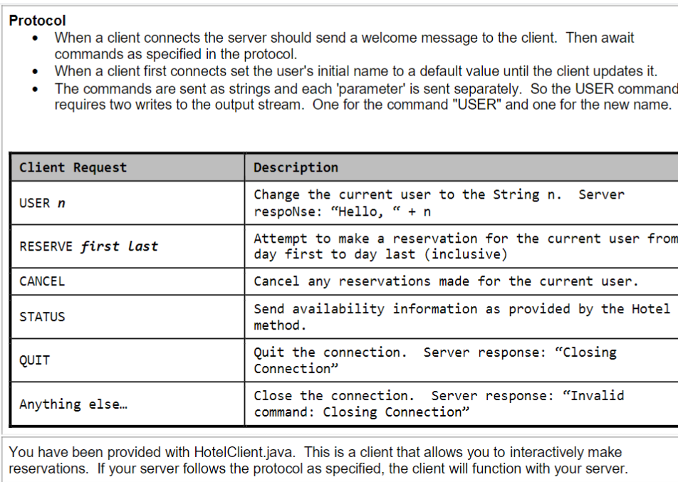Create the server. The table below contains the | Chegg.com