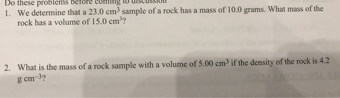 Solved Do these problems before coming to diseussiol 1. We | Chegg.com
