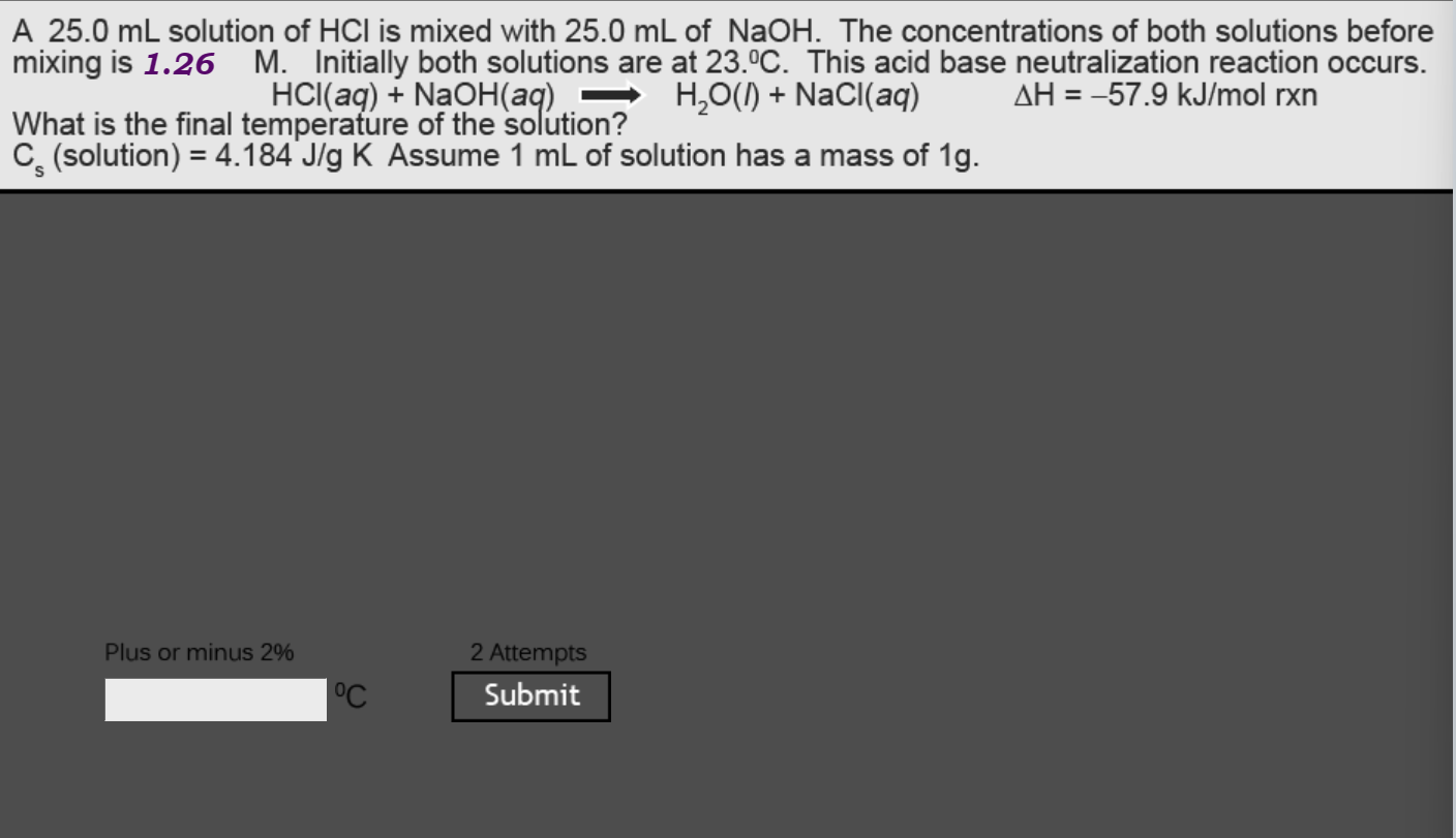 Solved A 25.0 mL solution of HCl is mixed with 25.0 mL of | Chegg.com