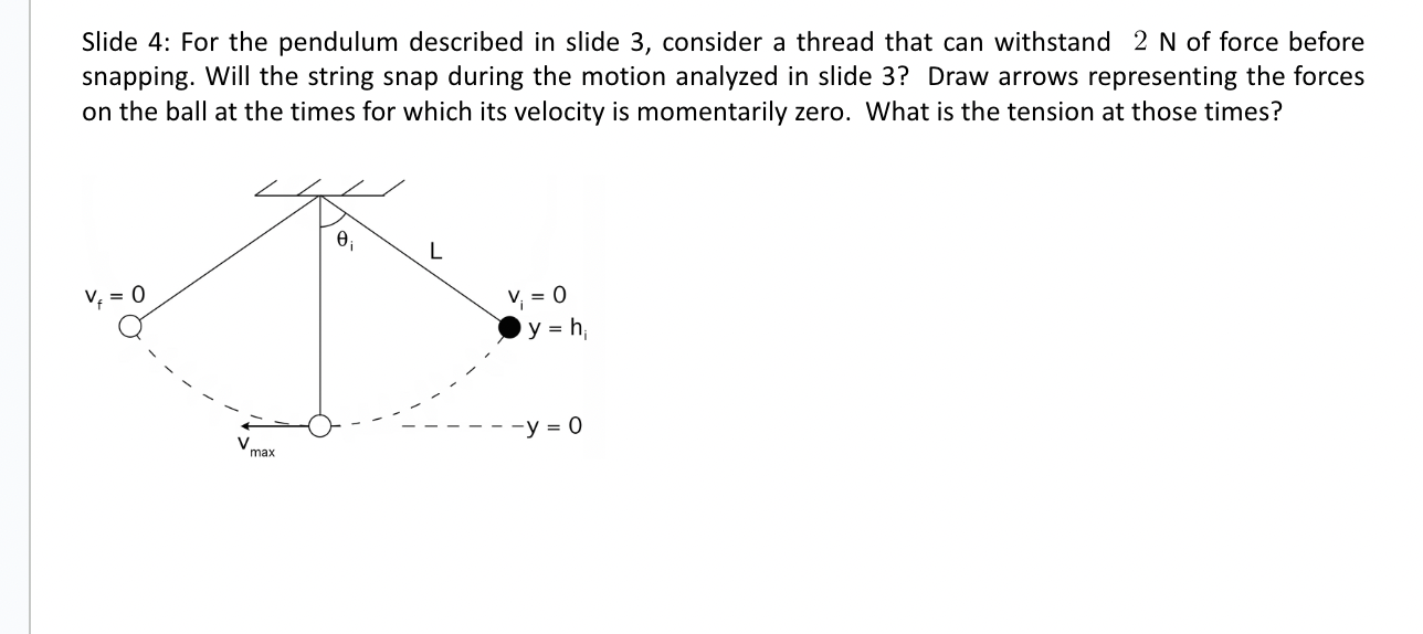 Solved Slide 3: The simple pendulum shown has a mass of 45 g | Chegg.com