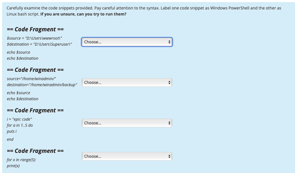 Solved Carefully examine the code snippets provided. Pay | Chegg.com
