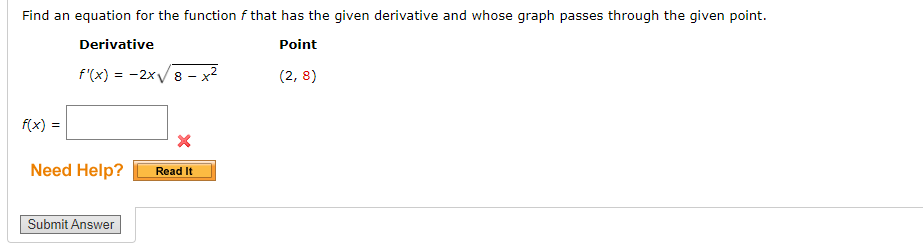 Solved Find an equation for the function f that has the | Chegg.com