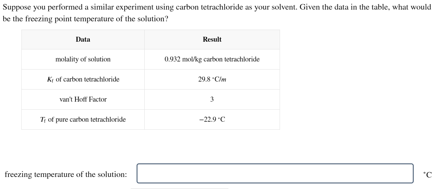Solved Suppose you performed a similar experiment using | Chegg.com