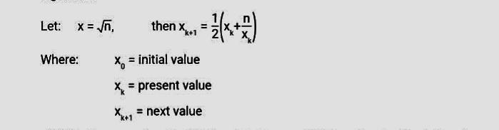 Solved 8. Babylonian Algorithm is a method used to find the | Chegg.com