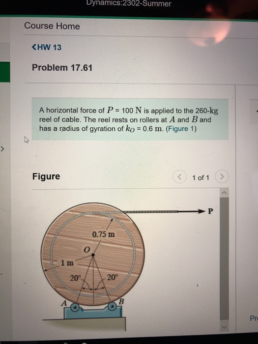 Solved Dynamics:2302-Summer Course Home KHW 13 Problem 17.61 | Chegg.com Solved Dynamics:2302-Summer Course Home KHW 13 Problem 17.61 | Chegg.com