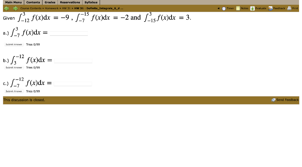 Solved Main Menu Contents Grades Reservations Syllabus > | Chegg.com