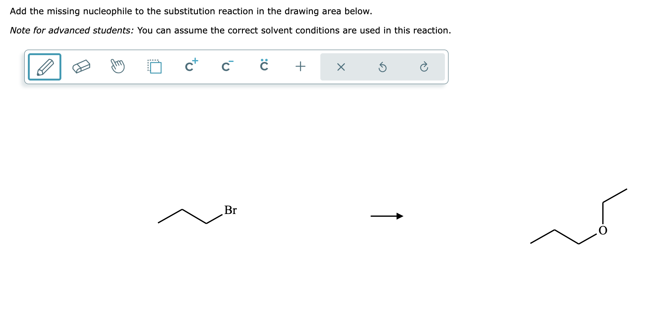 Solved Add the missing nucleophile to the substitution | Chegg.com