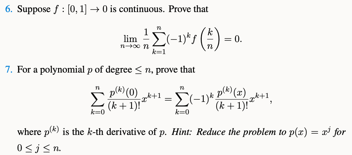 Solved 6. Suppose f:[0,1]→0 is continuous. Prove that | Chegg.com