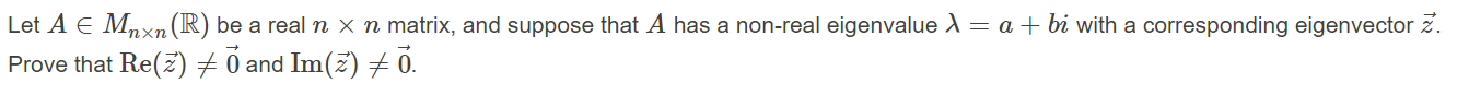 Solved Let A e Mnxn(R) be a real n x n matrix, and suppose | Chegg.com