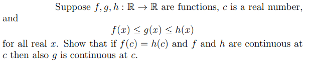 Solved Suppose f,g,h:R→R are functions, c is a real number, | Chegg.com