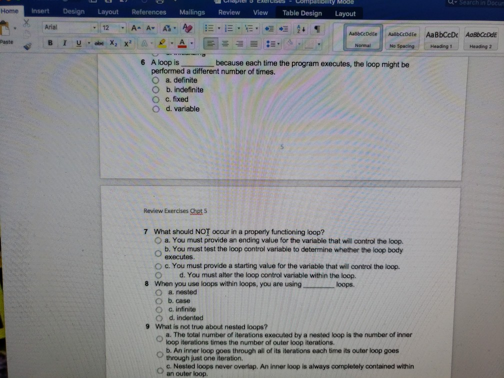 Solved Format Tools Table Window Help a. Chapter 5 | Chegg.com