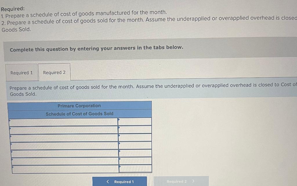Solved Exercise 3-3 (Algo) Schedules of Cost of Goods | Chegg.com
