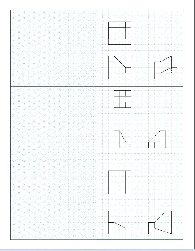 Solved Draw isometrics based on given orthograhpics | Chegg.com