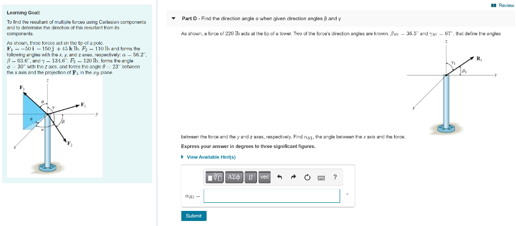 Solved Part A - Resultant of adding F1 and F3 Learning Goal: | Chegg.com