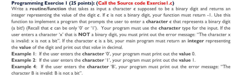 Solved Programming Exercise (25 points): (Call the Source | Chegg.com