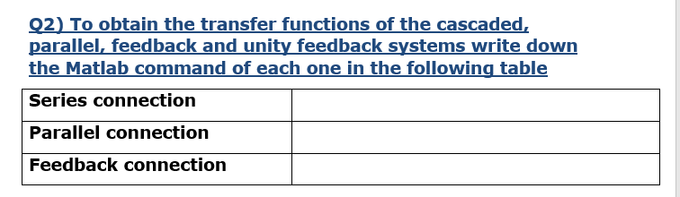 Solved (2) To obtain the transfer functions of the cascaded, | Chegg.com