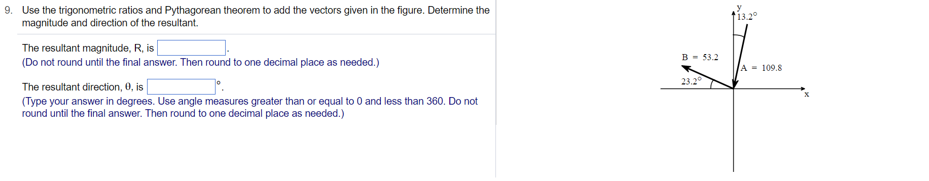 Solved Use the trigonometric ratios and Pythagorean theorem | Chegg.com