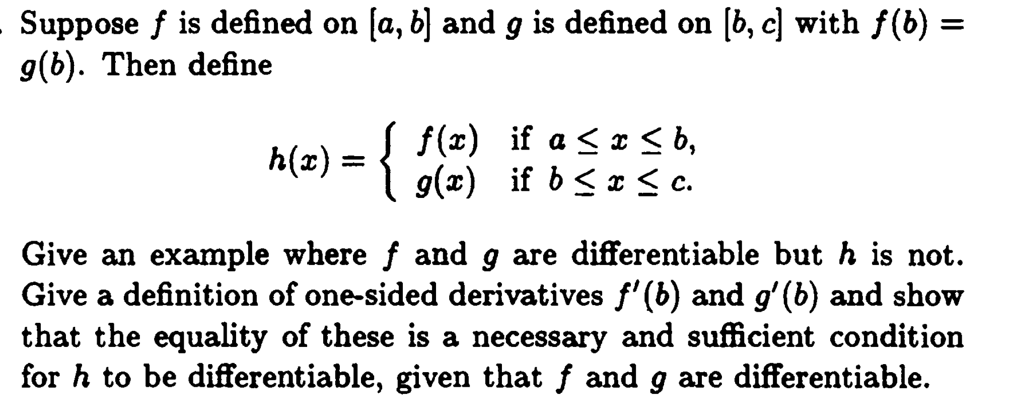 Solved - Suppose f is defined on (a, b) and g is defined on | Chegg.com
